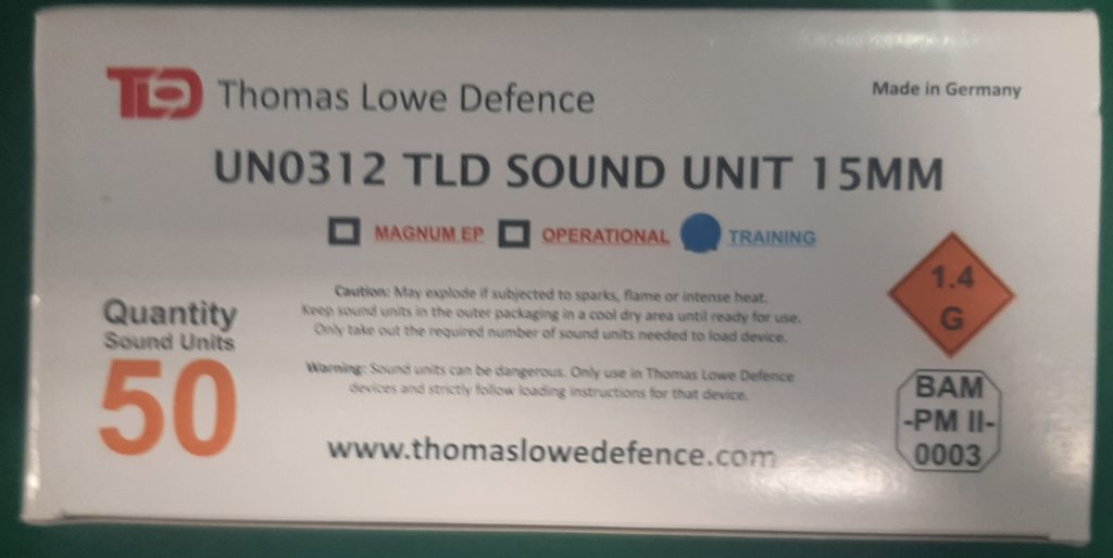 TLD GR Series Sound Unit 15mm Training Dets 2.5sec Delay x50 - Airsoft ...