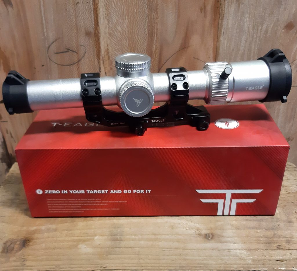 T-Eagle EOS 1.2x6x24IR (Silver) LPVO Scope w/ Mount - WA Reticle ...